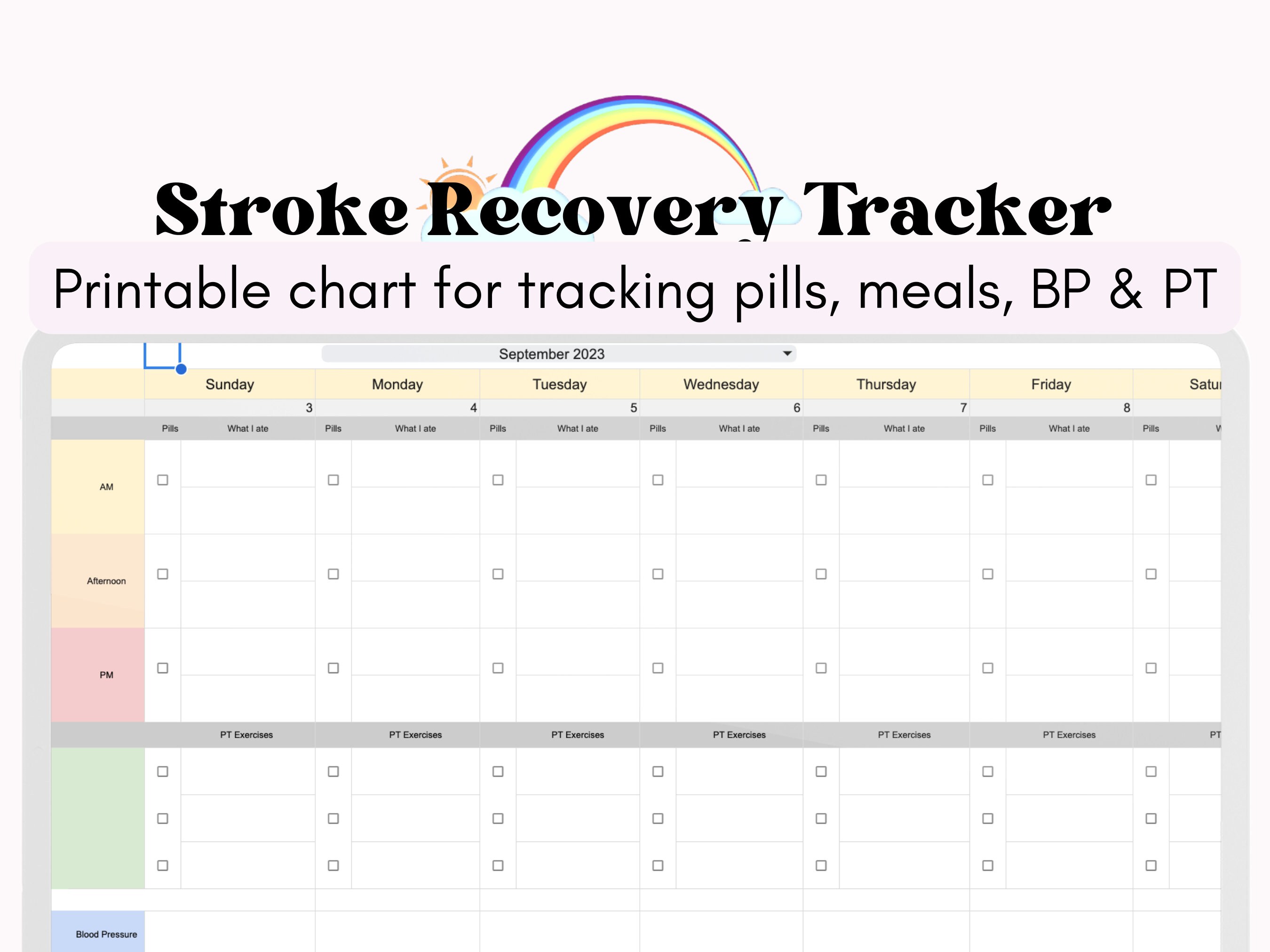 Medication Tracker, Daily Food & Blood Pressure Log, Health Planner for ...