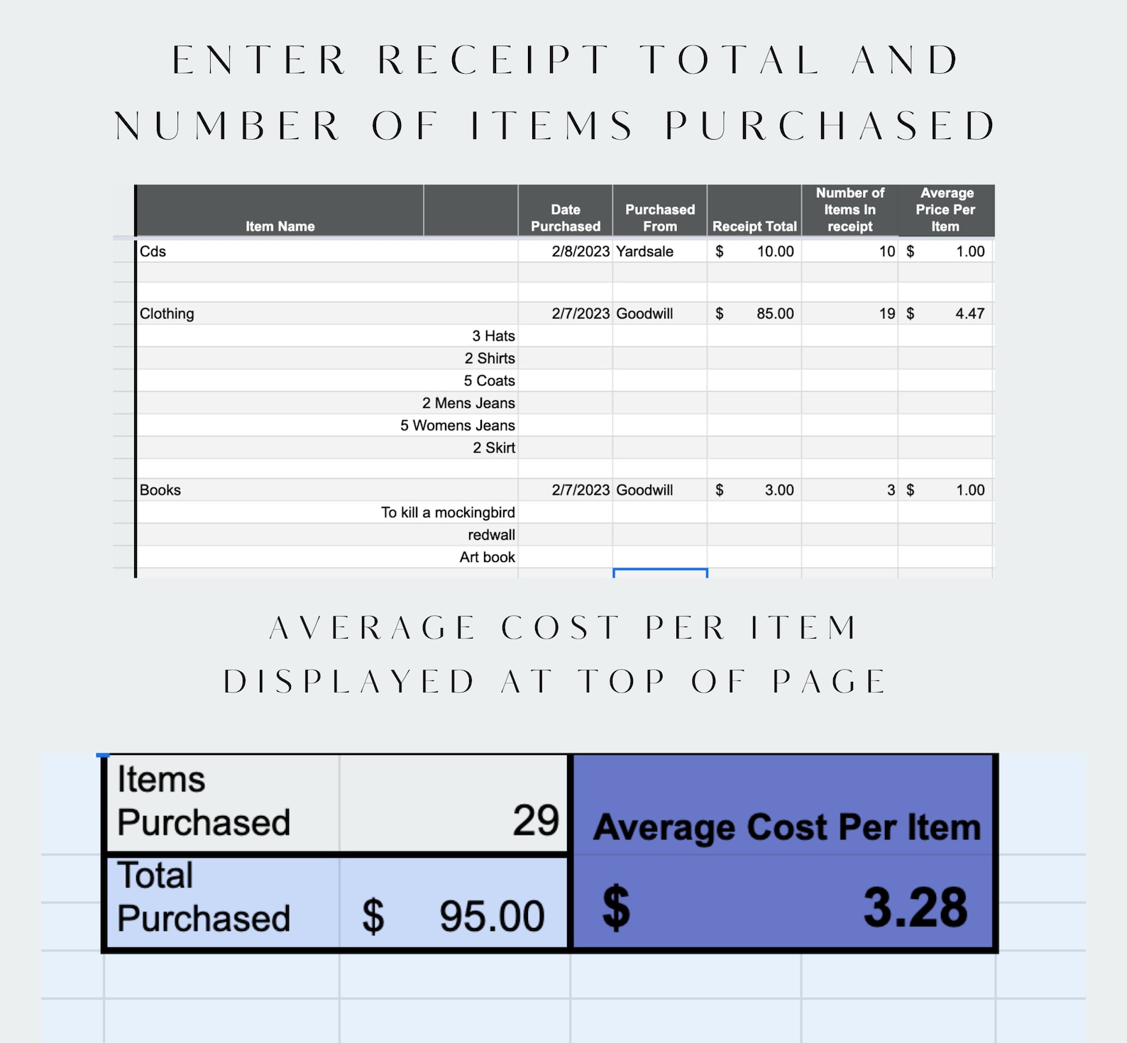 Easy Inventory Spreadsheet Small Business Inventory Tracker Inventory ...