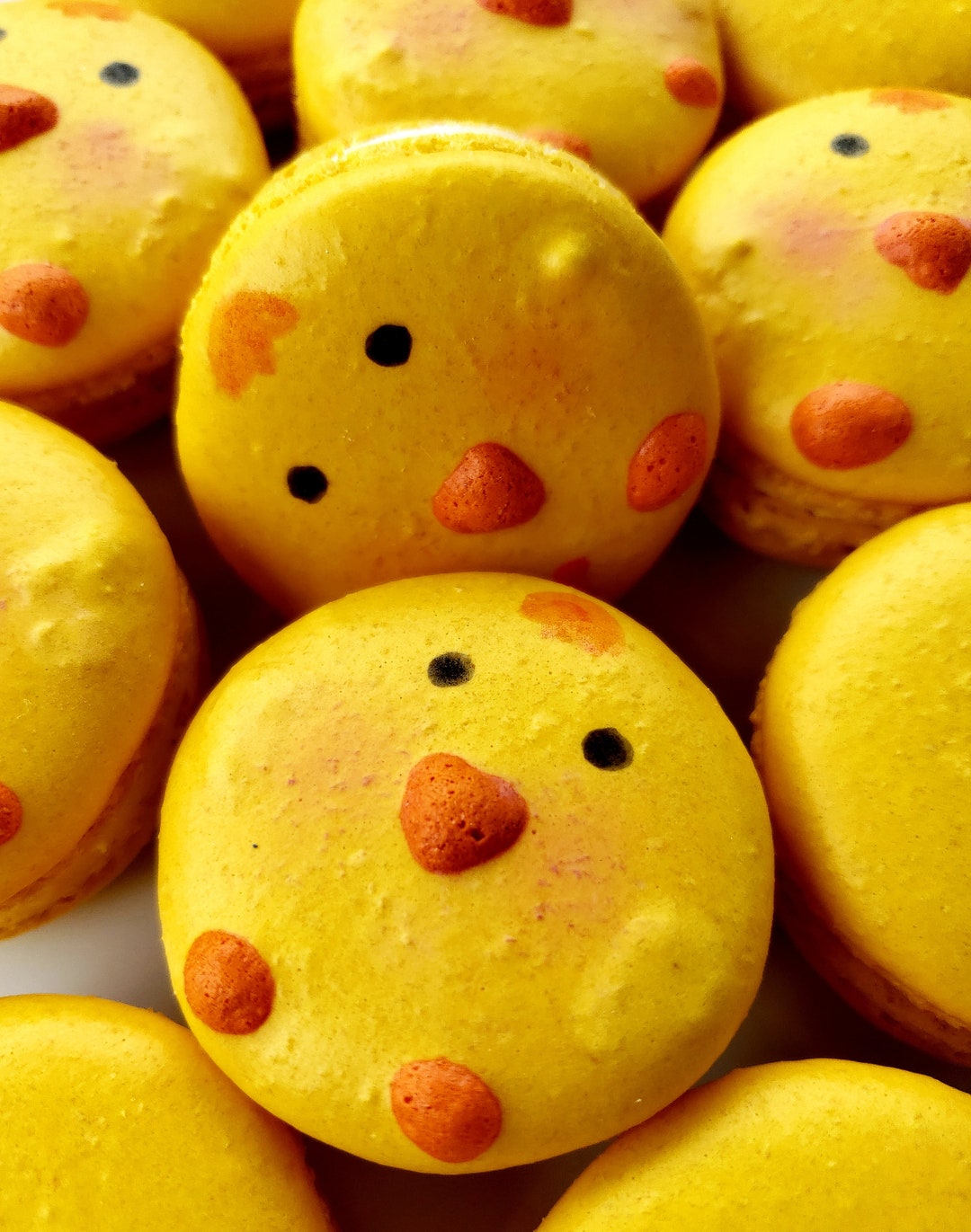 12 Cute Chicks French Macarons, Farm,birthday Party,chicken Dessert ...