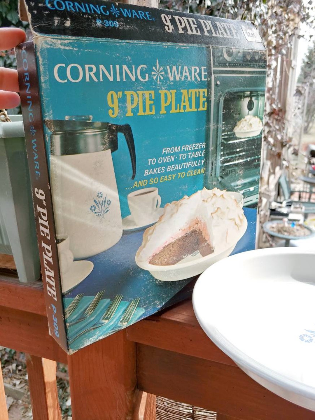 Vintage Corningware P-309,cornflower Pie Plate,9 Inch Corning Pie Plate ...