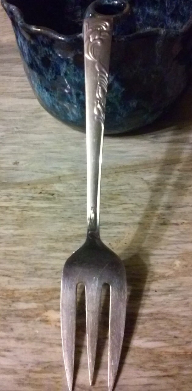 Vintage N.s.co Stainless Flatware /silverware Serving Fork - Etsy