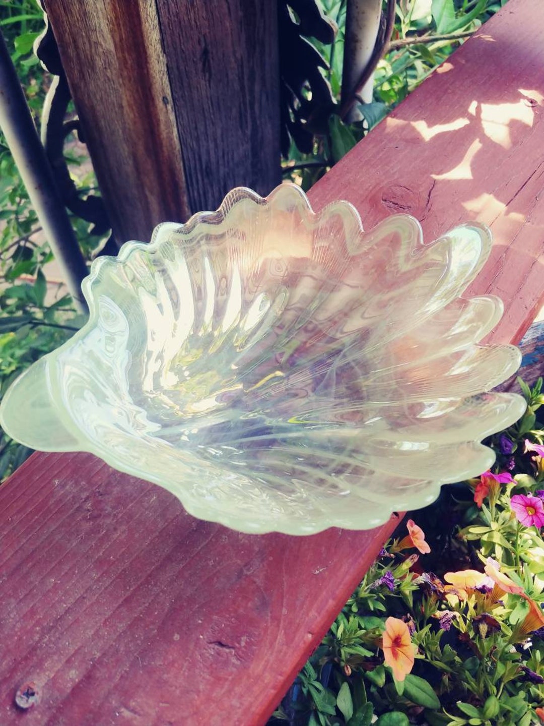 Art Glass Shell Dish,vanity Dish,soap Dish,bathroom Decor,beach Decor ...