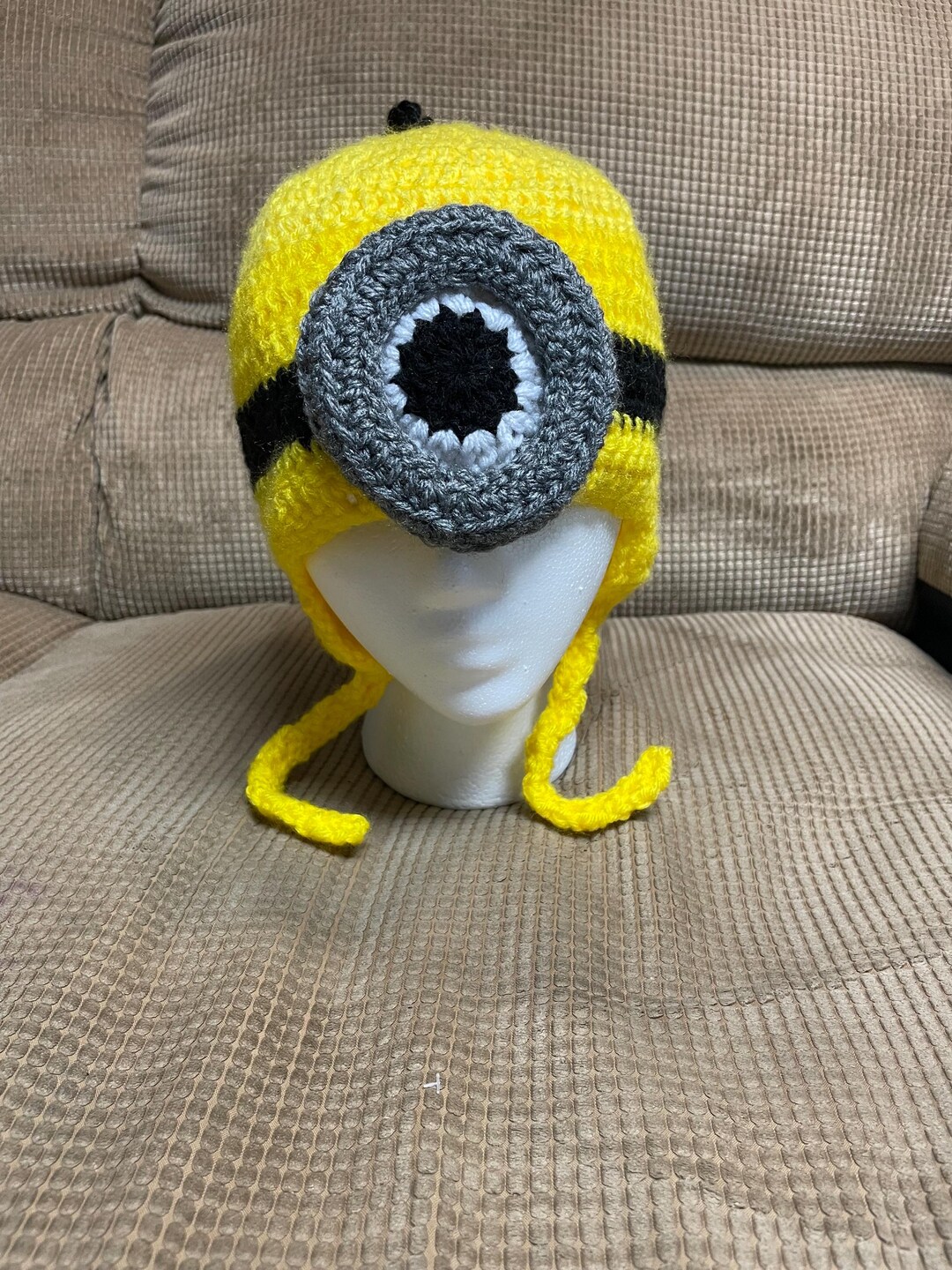 Minion Ear Flap Beanie - Etsy