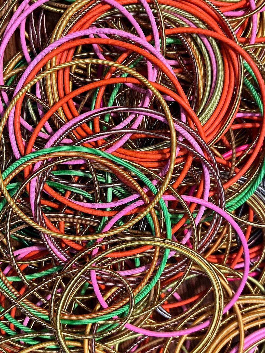 Set of 100 Guitar String Spring Bracelet Grab Bag Assortment - Etsy