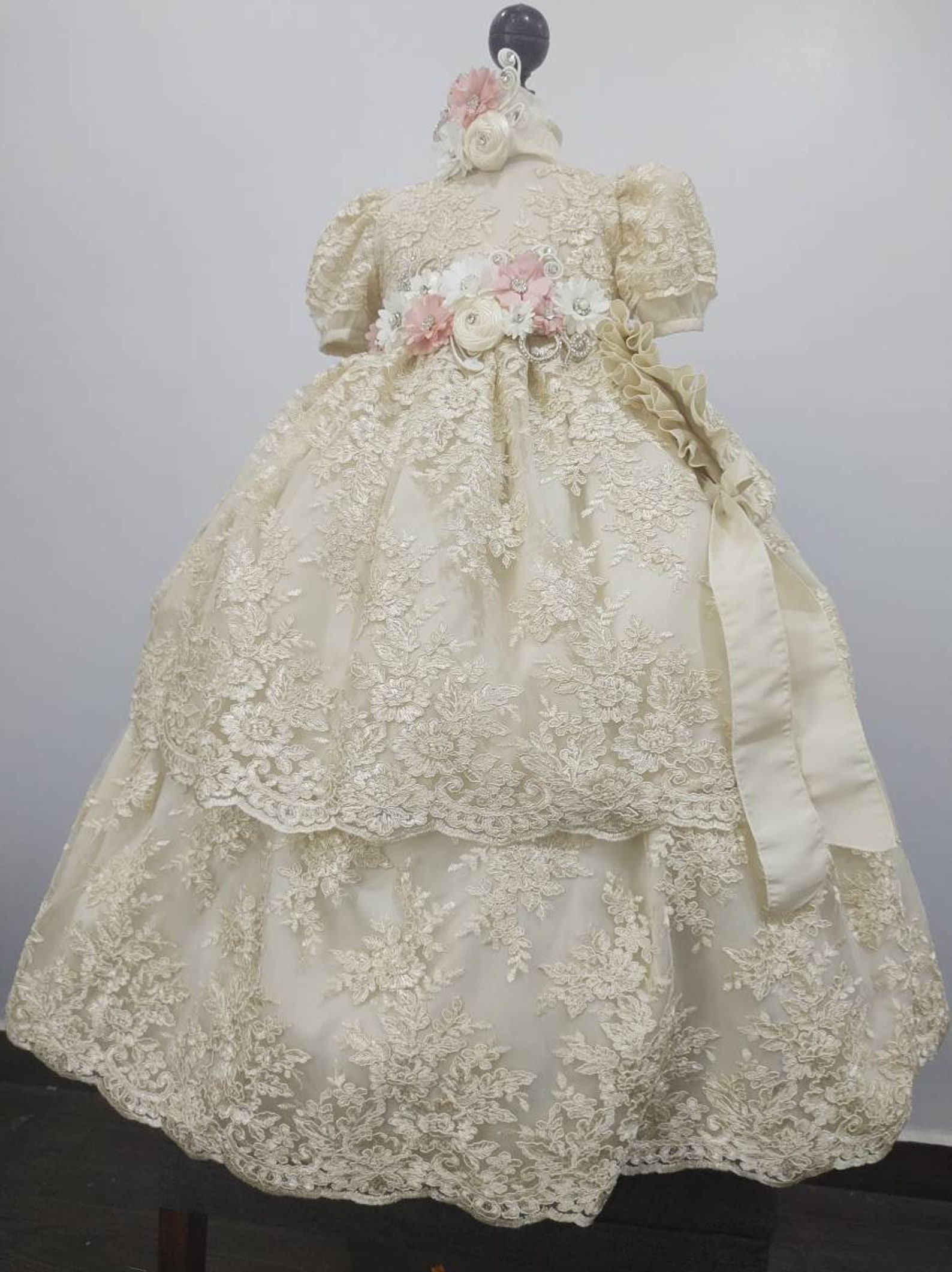 Stunning Detachable Christening Gown Christening Gown With | Etsy