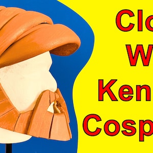 Obi-wan Kenobi Clone Wars Hair & Beard Template for Cosplay - Etsy