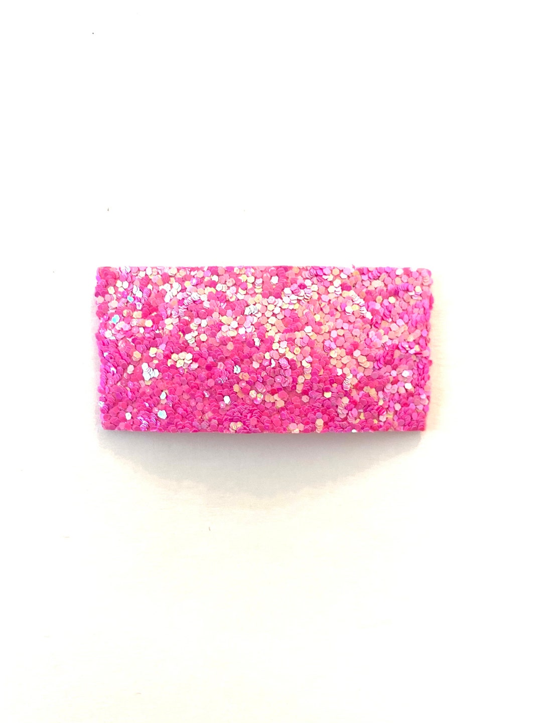 Hot Pink, Glitter Snap Clip - Etsy