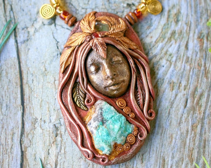 Forest Goddess Pendant-earthy Gypsy Healing Fairy Jewelry - Etsy