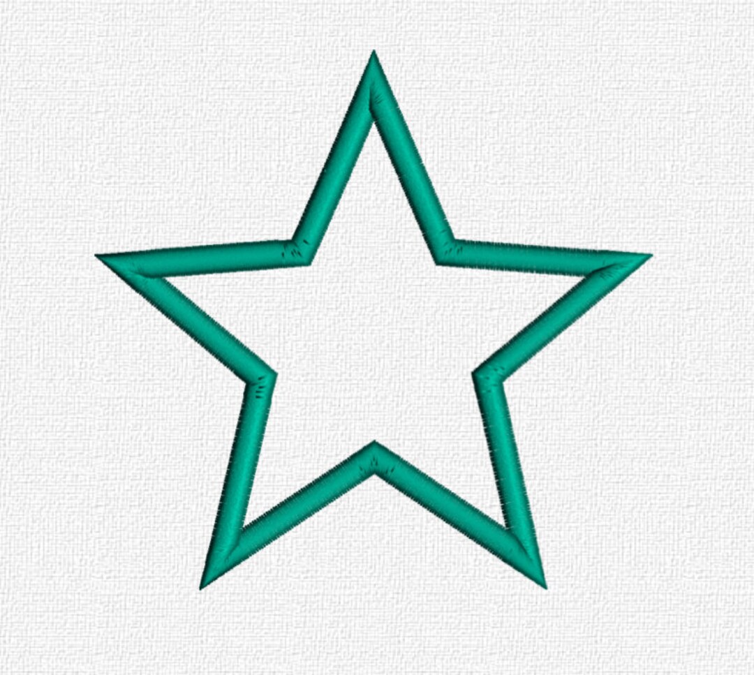 Star Applique Machine Embroidery Pattern Design Download 4x4 5x7 6x10 ...