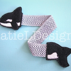 ITH Orca Bookmark Machine Embroidery Design Pattern Download 4x4 in the ...