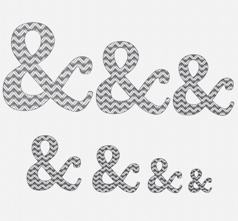 Tribal Redwork Ampersand Machine Embroidery Design Pattern | Etsy