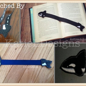 ITH Orca Bookmark Machine Embroidery Design Pattern Download 4x4 in the ...