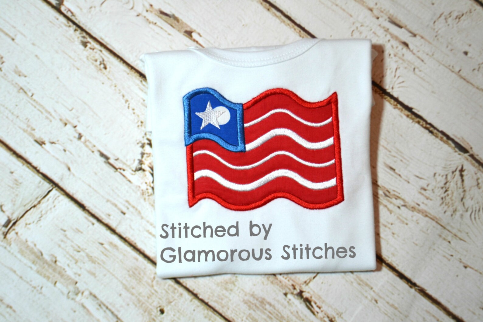 American Flag Applique Machine Embroidery Design Pattern Download 4x4 ...