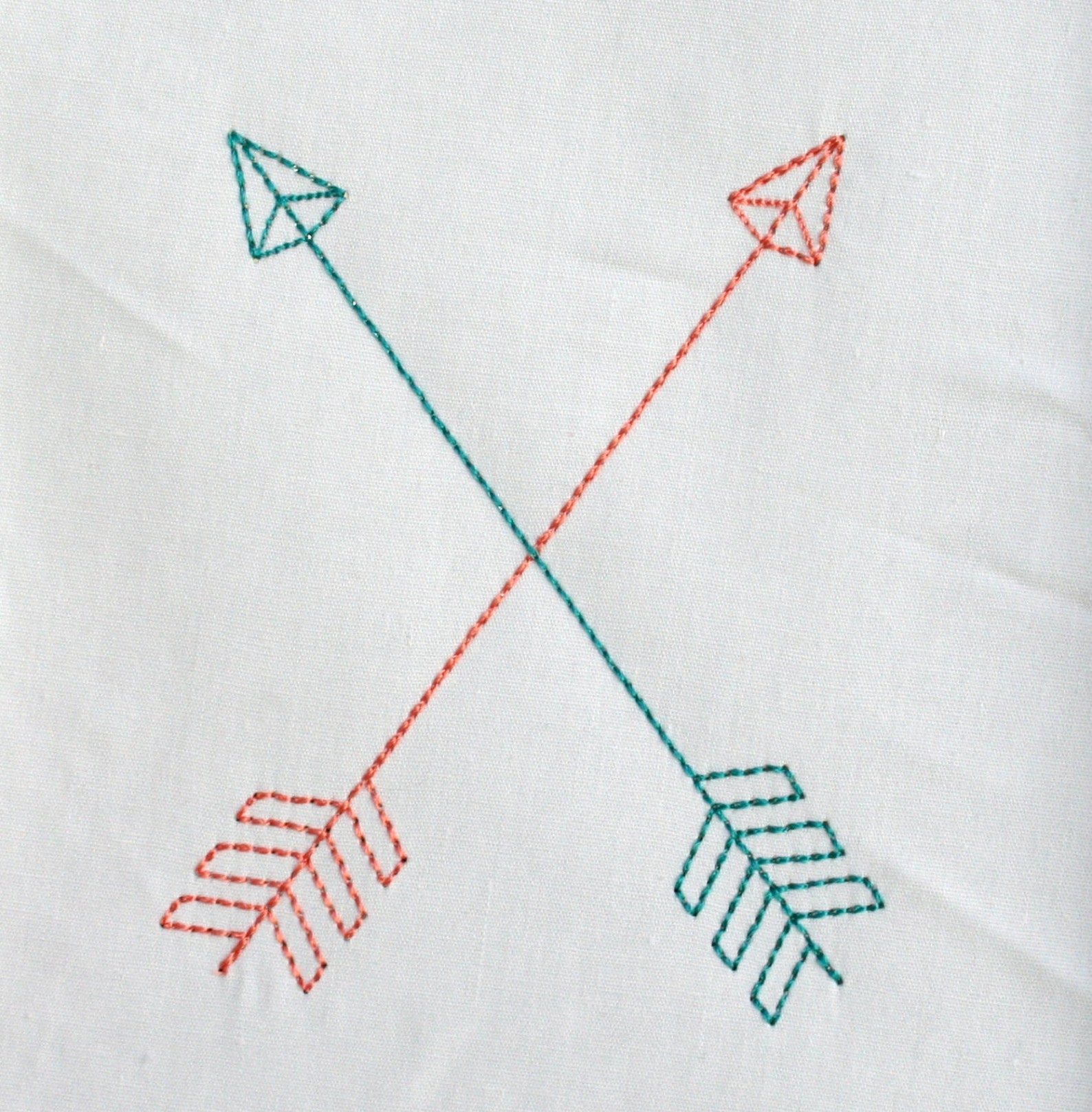 Double Arrows Machine Embroidery Design Pattern Download 4x4 - Etsy
