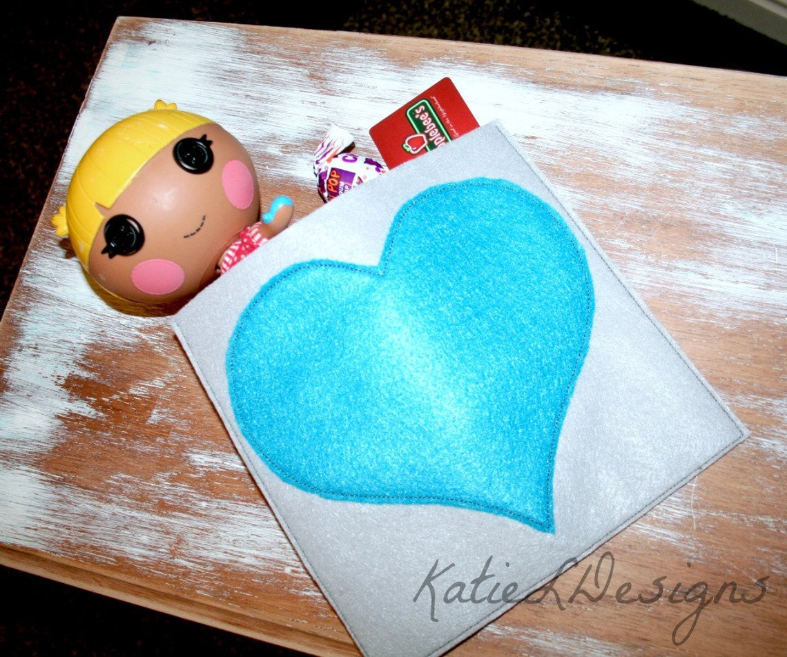 ITH Heart Bag Set Large Sizes Machine Embroidery Design Pattern ...