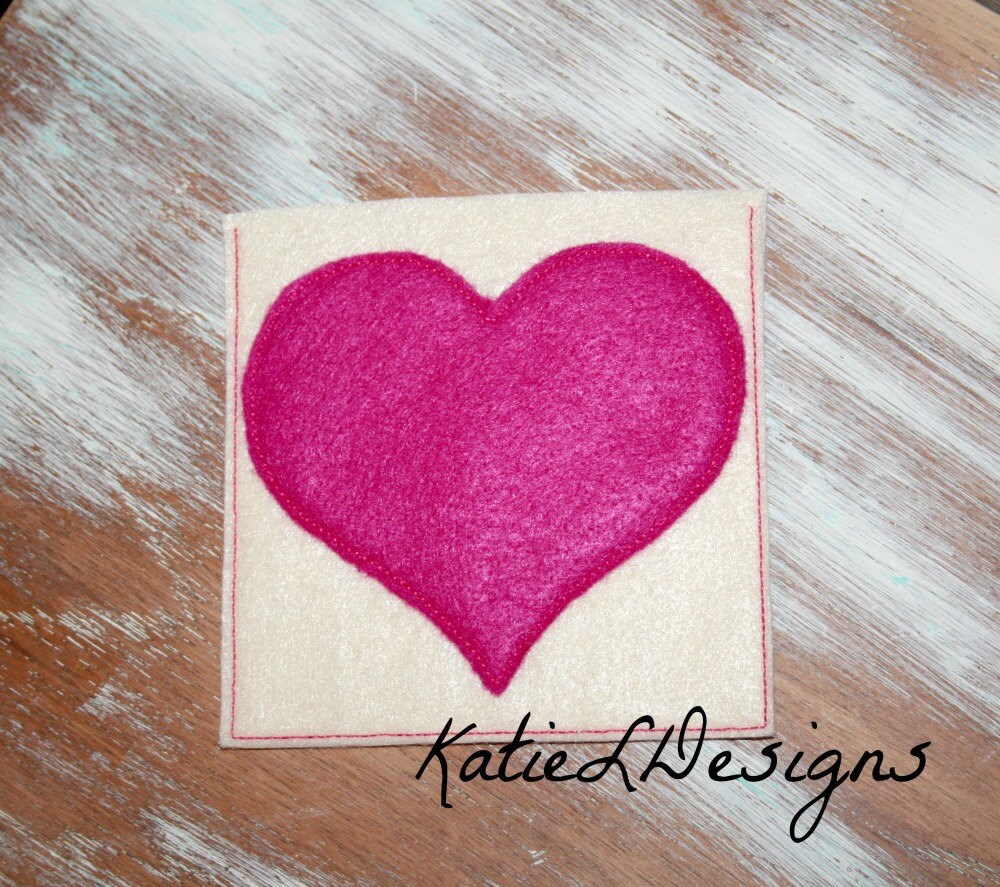 ITH Heart Bag Full Set Machine Embroidery Design Pattern Download 6 ...