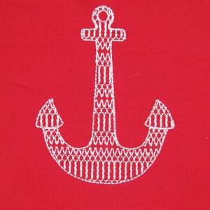 Anchor Set Redwork Machine Embroidery Design Pattern Download 4x4 ...