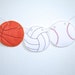 ITH Sports Bunting Set Machine Embroidery Design Pattern Download 4x4 ...