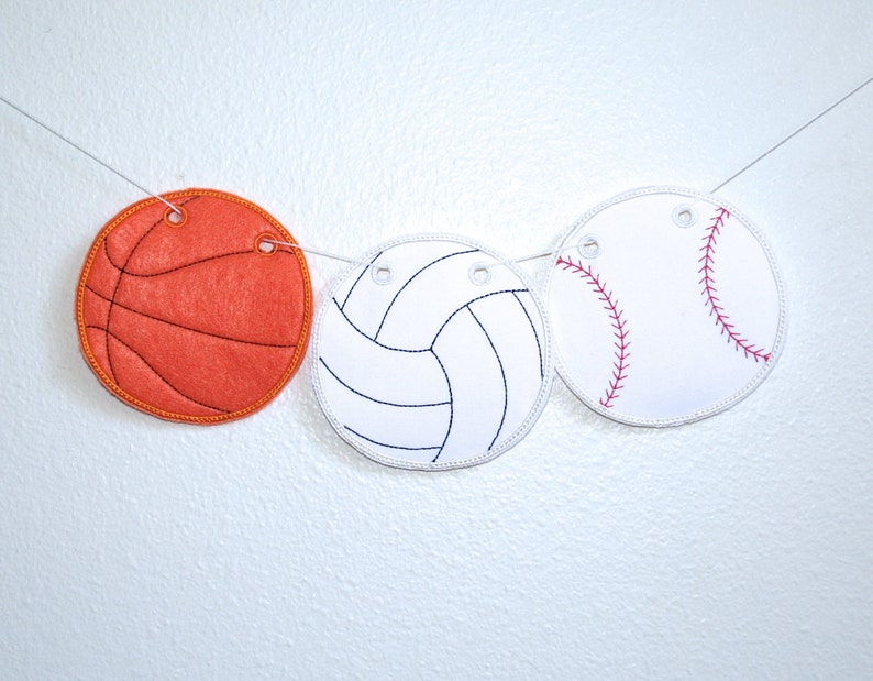 ITH Sports Bunting Set Machine Embroidery Design Pattern Download 4x4 ...