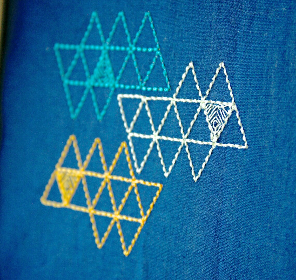 Geometric Triangles Embroidery Machine Design Instant Download - Etsy