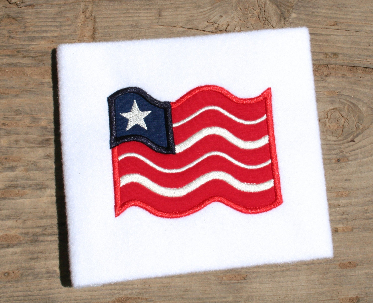 American Flag Applique Machine Embroidery Design Pattern Download 4x4 ...
