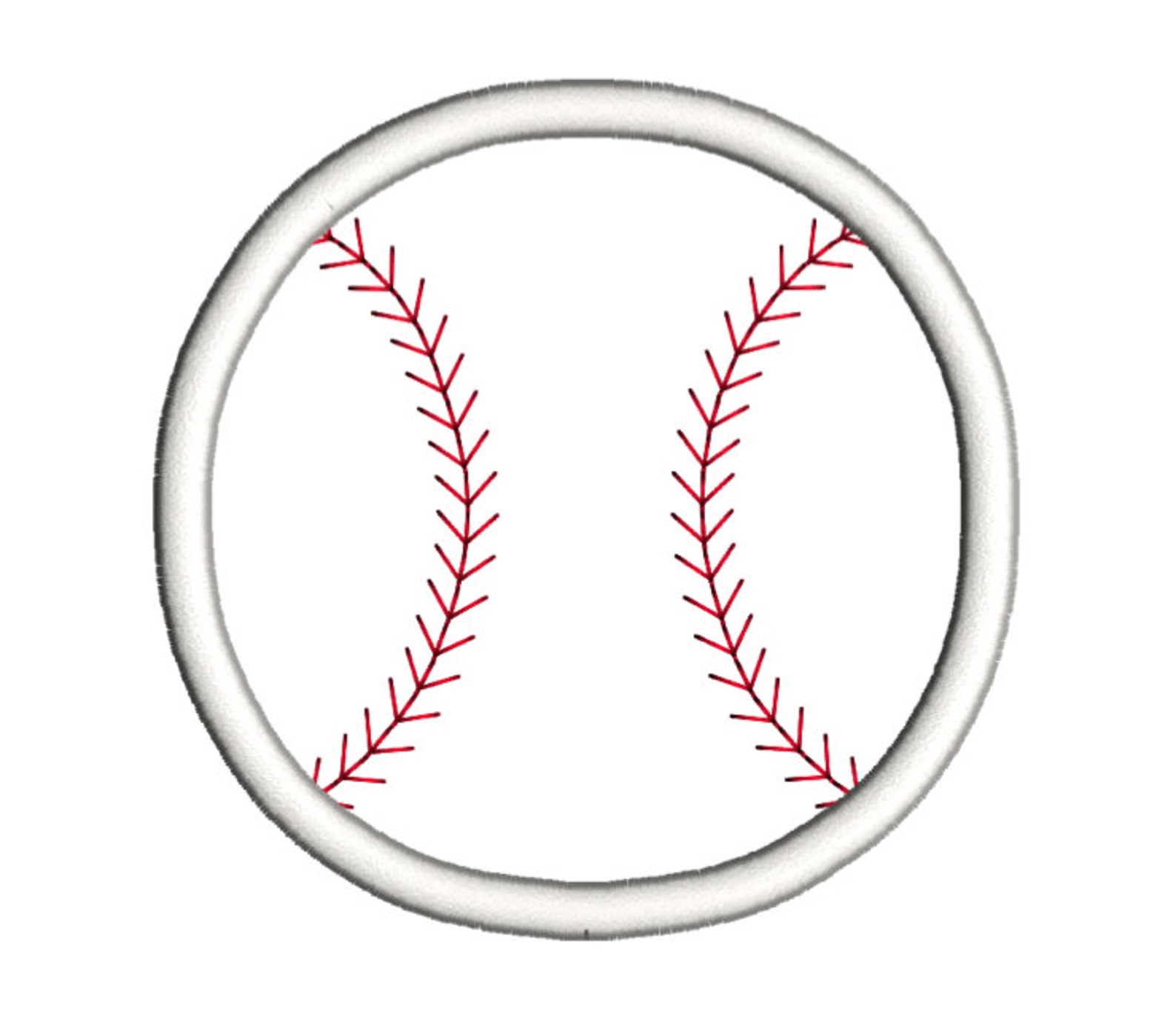 Baseball Applique Machine Embroidery Design Pattern Download - Etsy