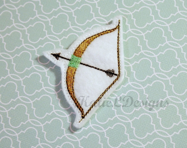 ITH Bow & Arrow Feltie Machine Embroidery Design Pattern - Etsy