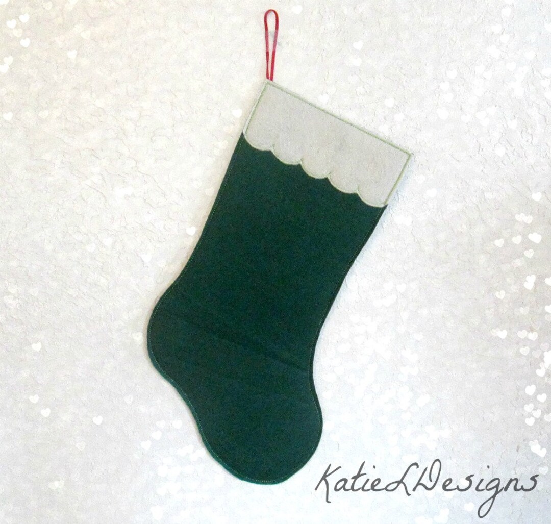 ITH Blank Christmas Stocking Set Large Sizes Machine Embroidery Design ...