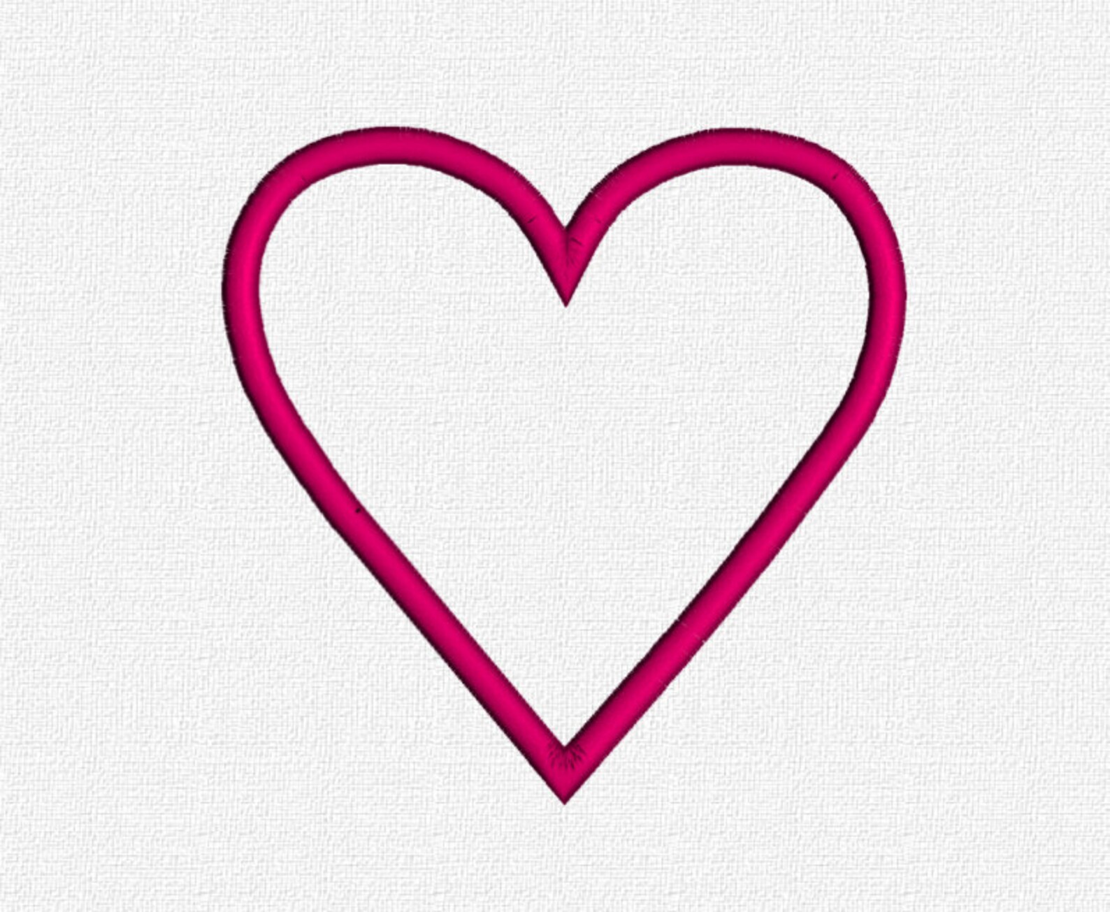 Heart Appliqué Embroidery Machine Pattern Design Download 4x4 - Etsy