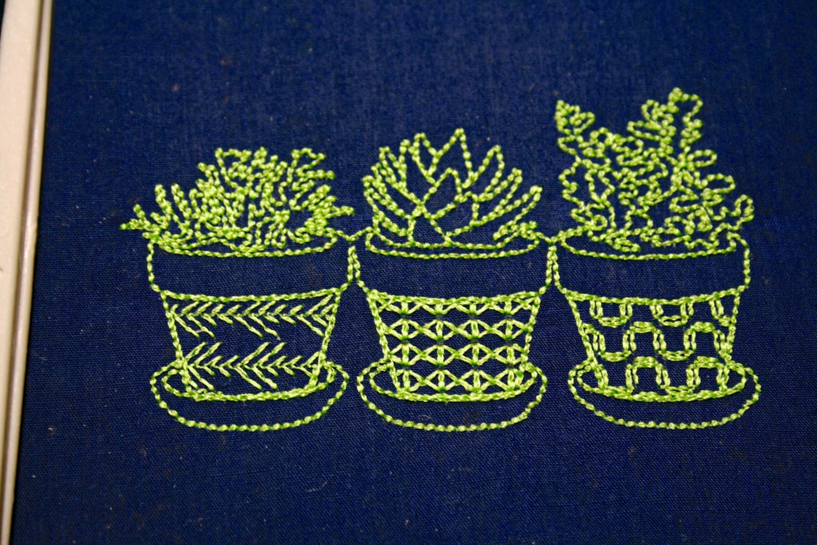 Succulents Redwork Embroidery Machine Design Instant Download 5 Sizes ...
