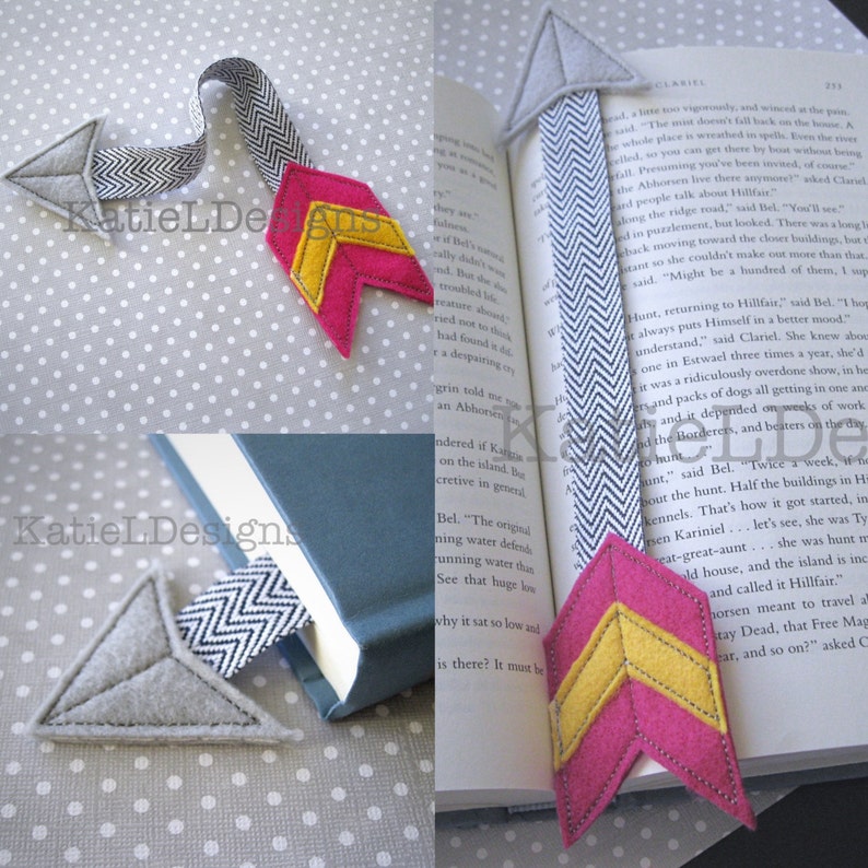 ITH Arrow Bookmark Machine Embroidery Design Pattern Download - Etsy