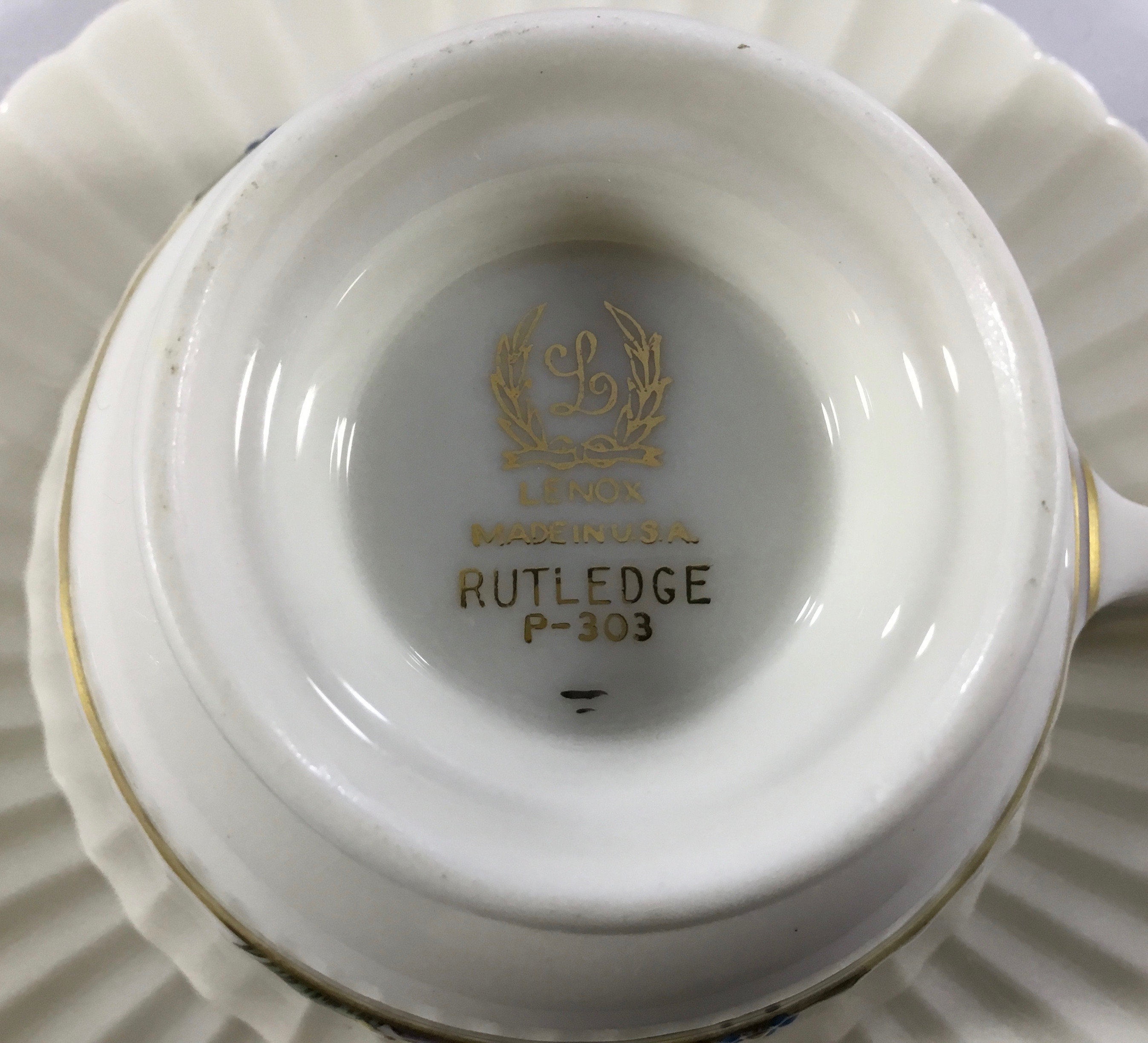 Vintage Lenox China Rutledge Pattern Porcelain Cup - Etsy Nederland