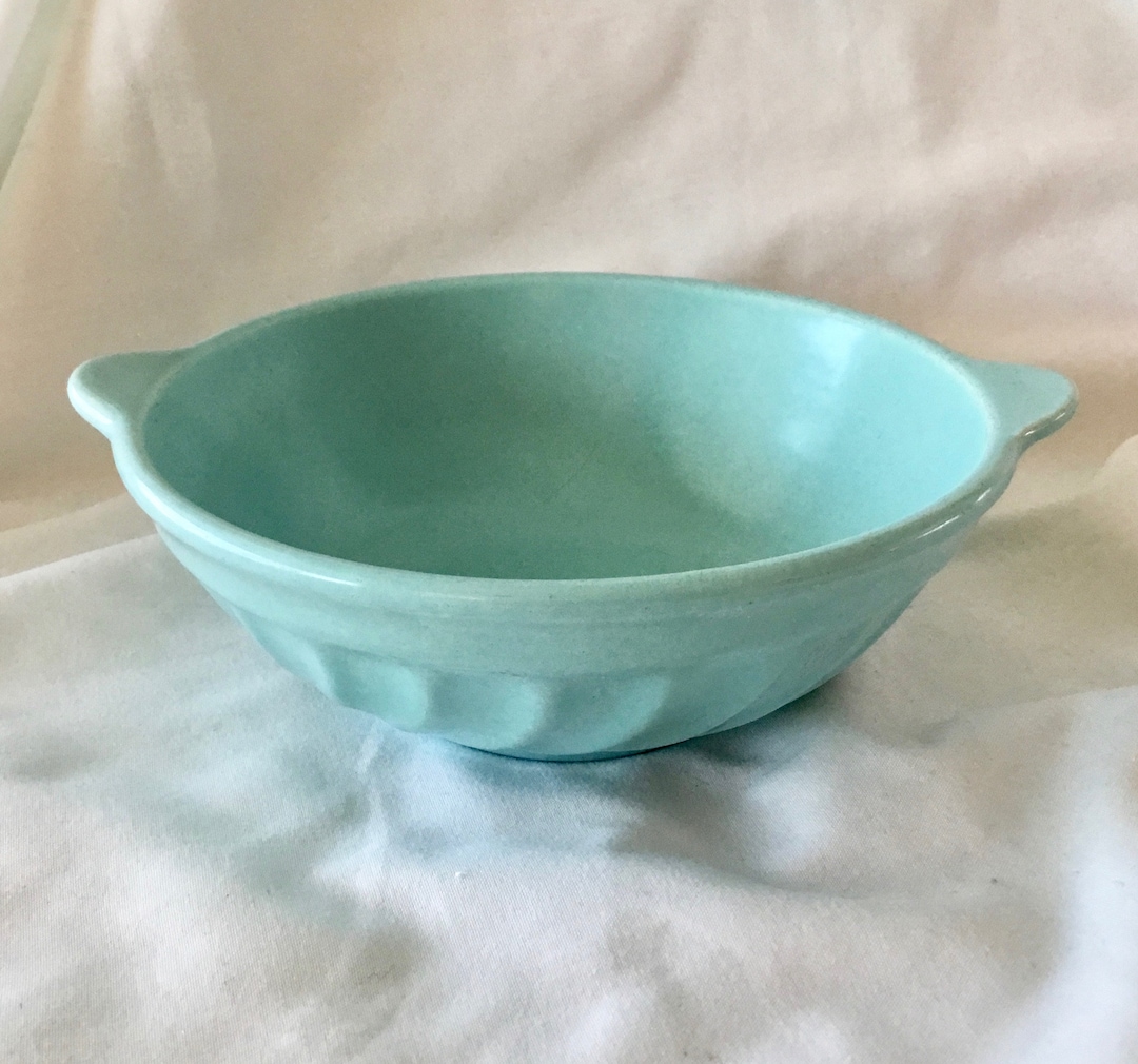 Vintage Metlox Pottery "yorkshire Blue" Swirl Matt Glaze Poppy Trail ...