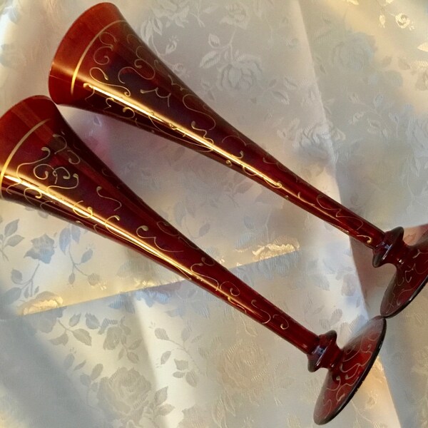 Red Flutes - Etsy