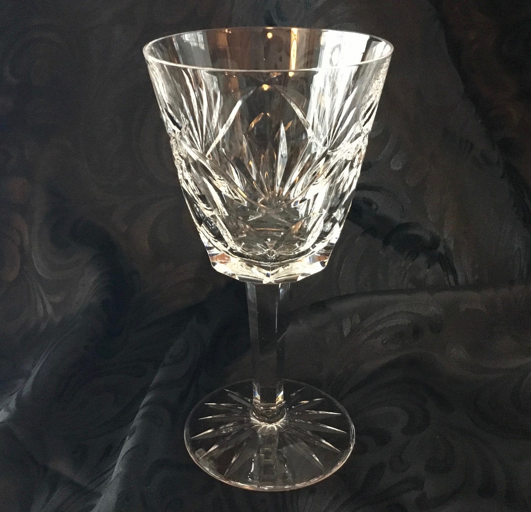 Vintage Waterford Crystal (ashling Pattern) 5.75" Claret Wine Glass ...