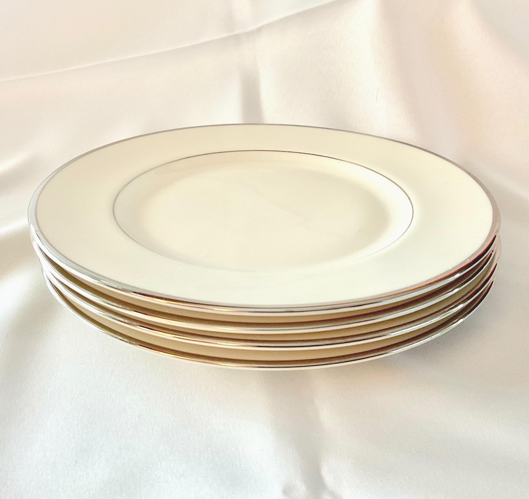 Vintage Gorham China "gorham Gold Rim" Set of Four Salad Plates - Made ...