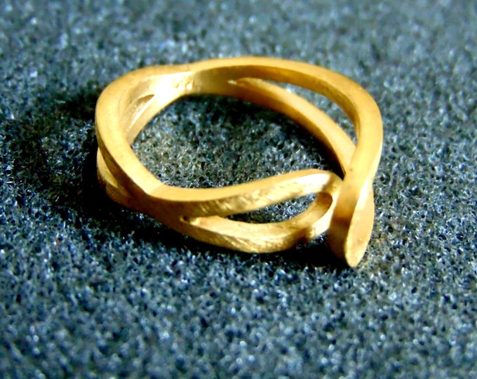 Minimalist 18k Ring,solid Gold Womens Ring,geometric Rings for Women ...