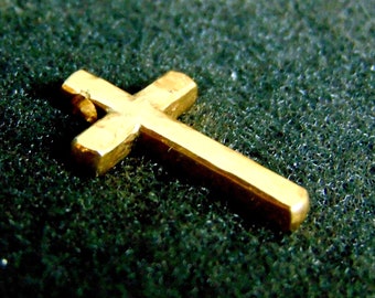18k gold cross | Etsy