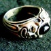 Stunning Human Face Silver Ring-sterling Silver Head Ring- Polygon Face ...