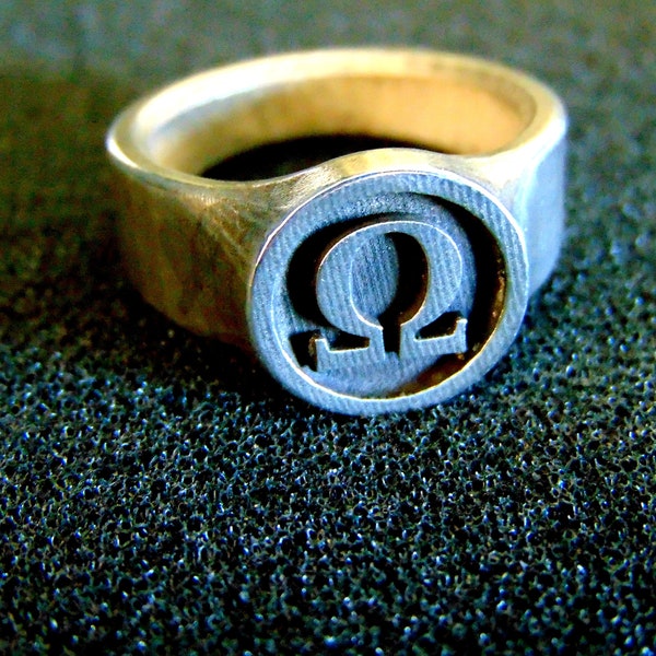 Monogram Signet Ring - Etsy