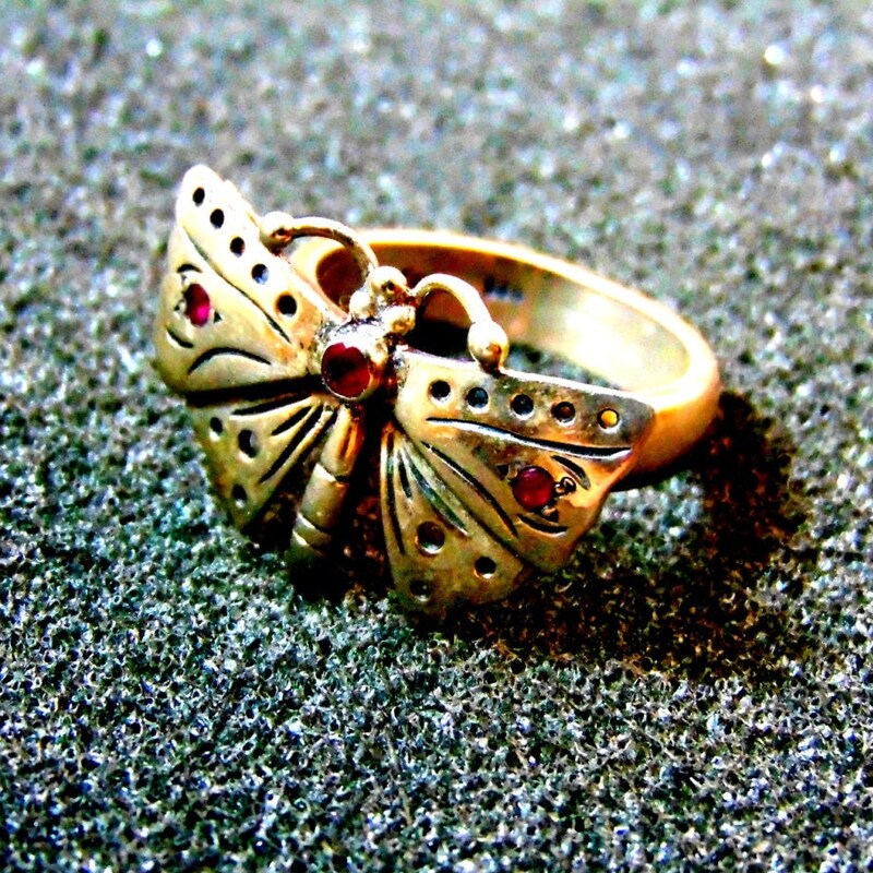 Butterfly Wing Ring - Etsy