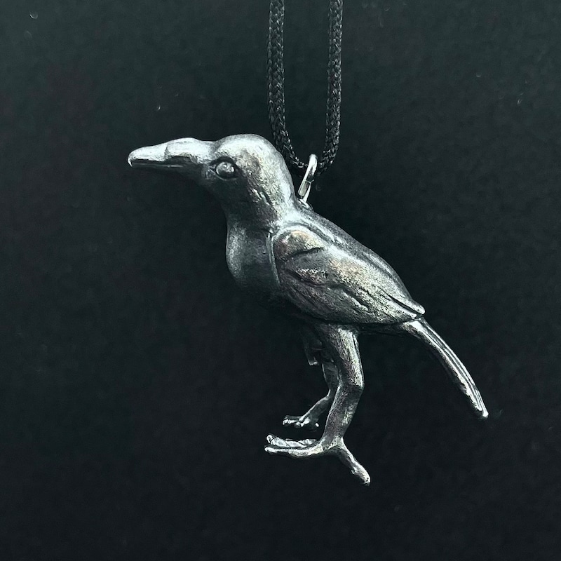 Silver Crow - Etsy
