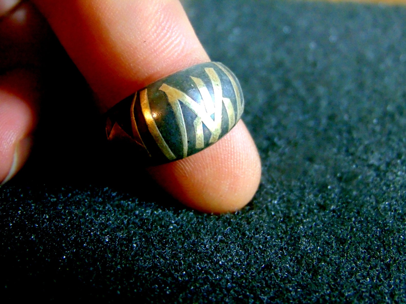 Silver and Gold Ring BandSterling Silver and 14k Gold | Etsy