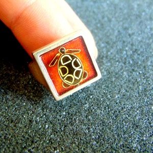 Turtle Signet Ring for Men- Mens Rings - Etsy