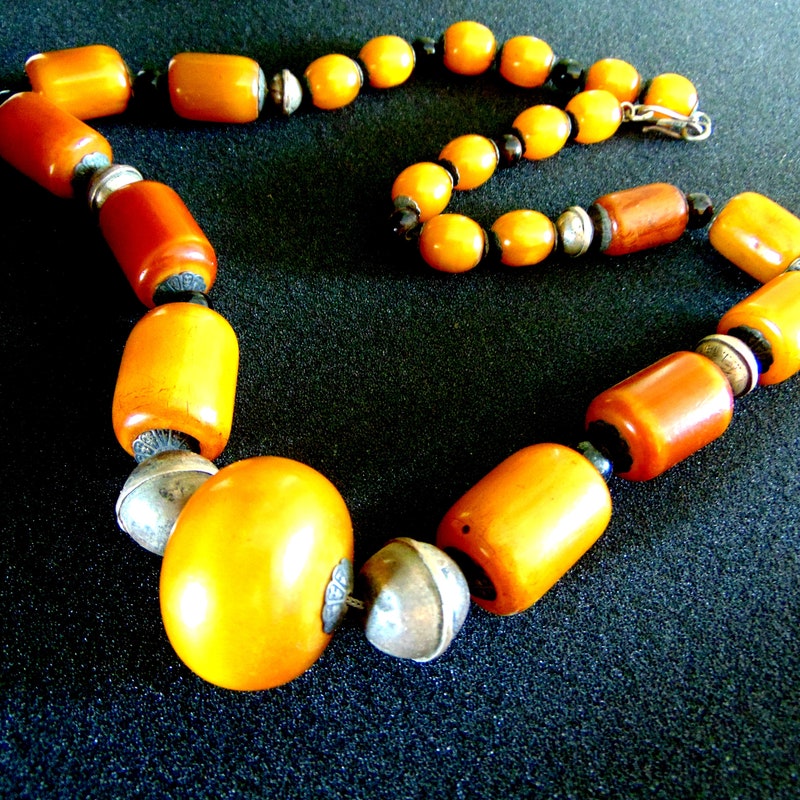 Big Bead Necklace - Etsy
