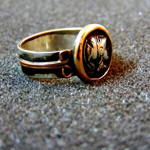 Stunning Silver and Gold Athena Ring-ancient Coin Replica Ring-ancient ...
