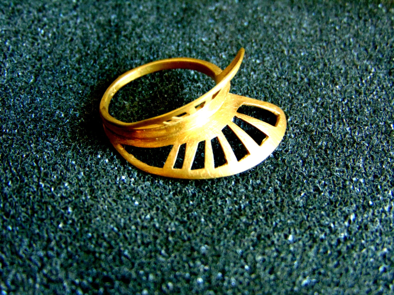 Stunning 18k Gold Minimal Women's Ring-geometric Gold - Etsy