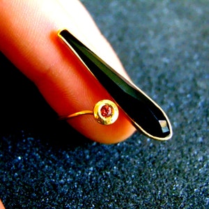 Stunning 18k Gold, Onyx and Ruby Statement Ring-women's Gold 750 ...