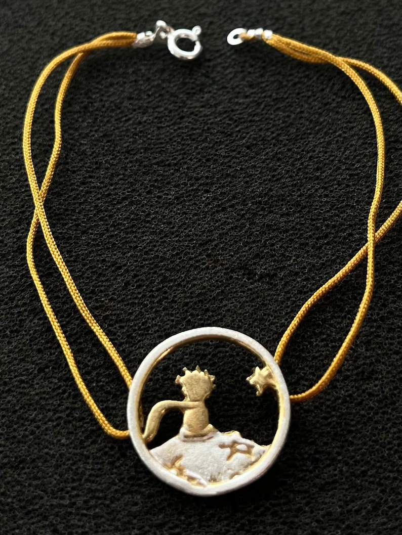 The Little Prince Bracelet: Sterling Silver & Gold Plated Jewelry - Etsy
