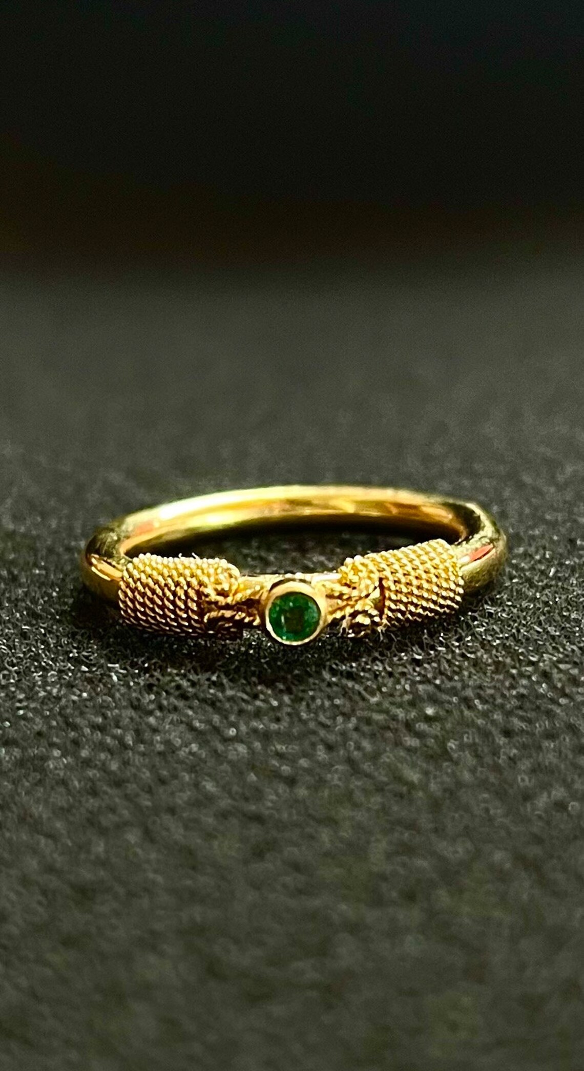 Solid Gold Emerald Ring, Byzantine Ring, Greek Medieval Ring, Solid ...